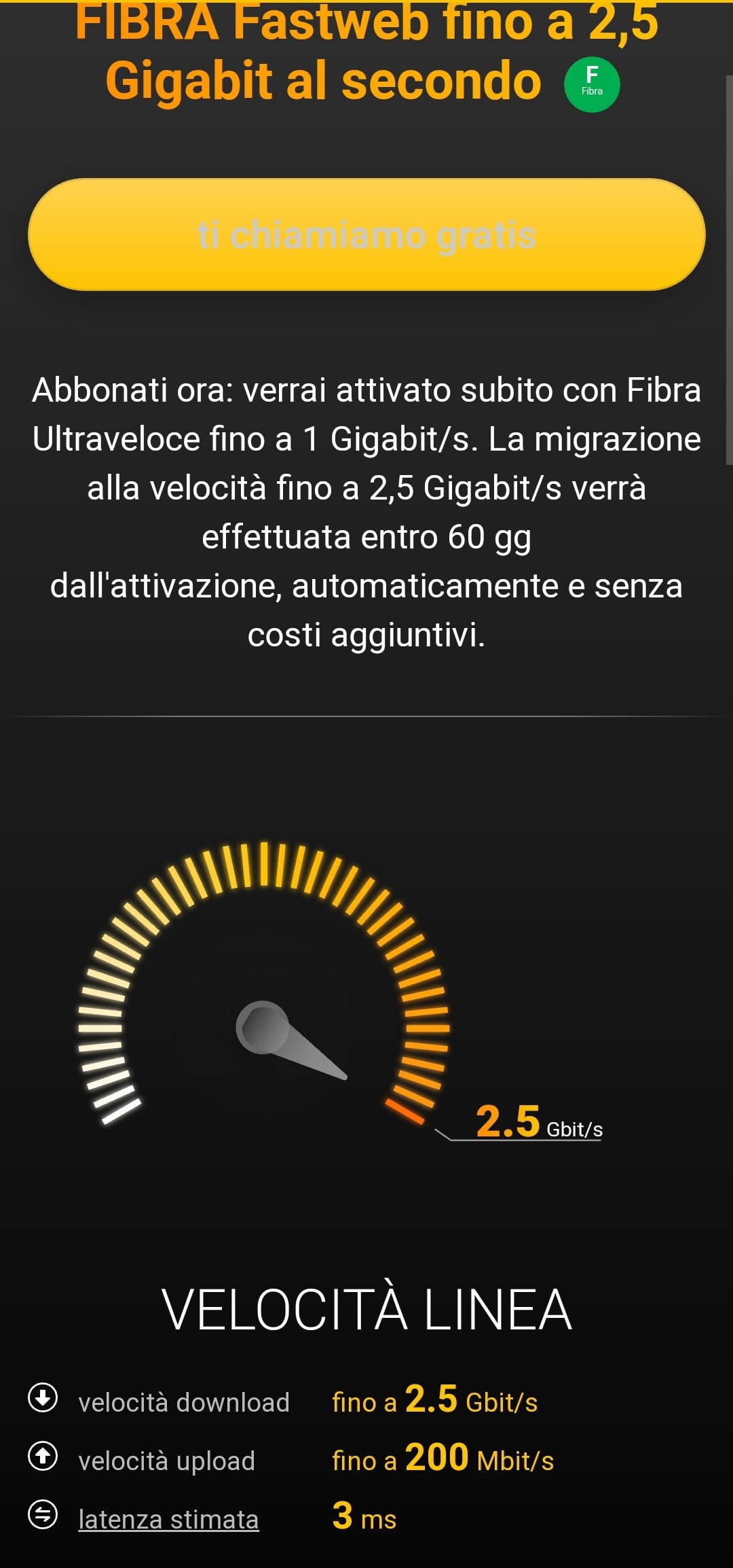 FTTH Fastweb, ping differenti in base ai Gb della fibra? - FibraClick Forum