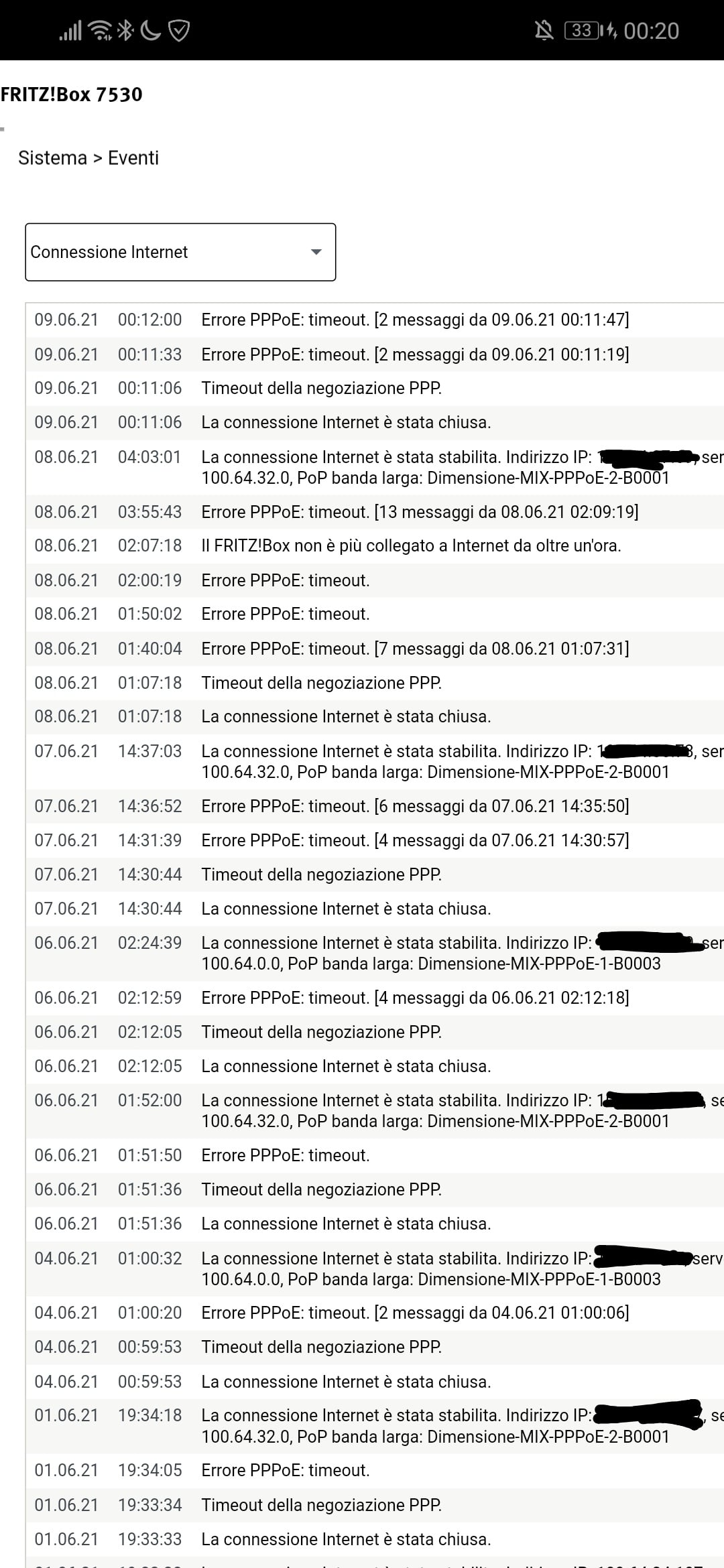PCN Monte San Vito offline - FibraClick Forum