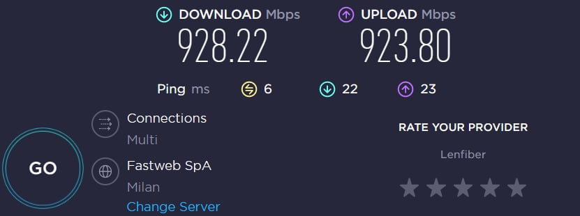 Speedtest upload più lento da CLI - FibraClick Forum