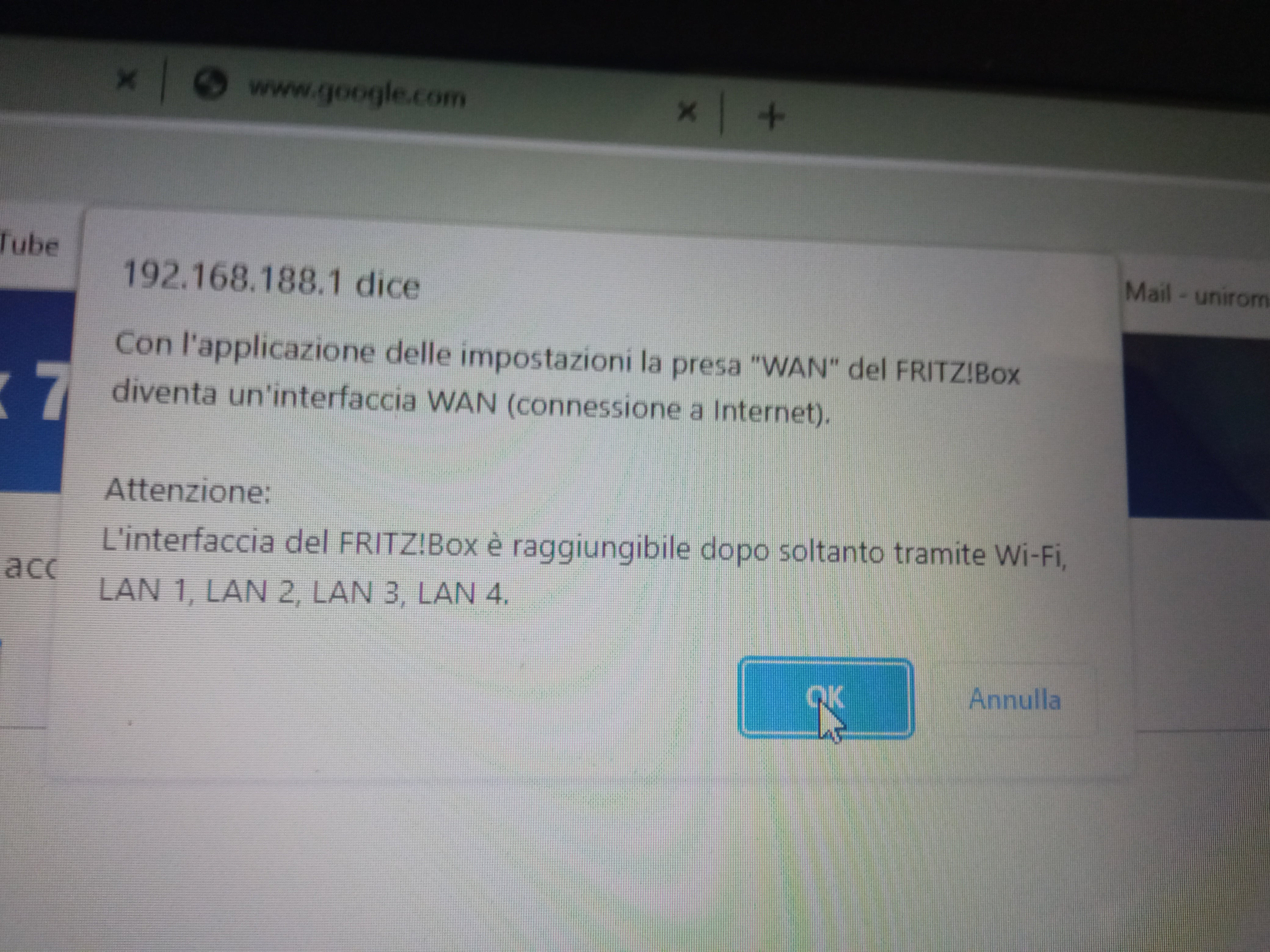 FWA e Fritz 7590: non funzionano le porte lan - FibraClick Forum