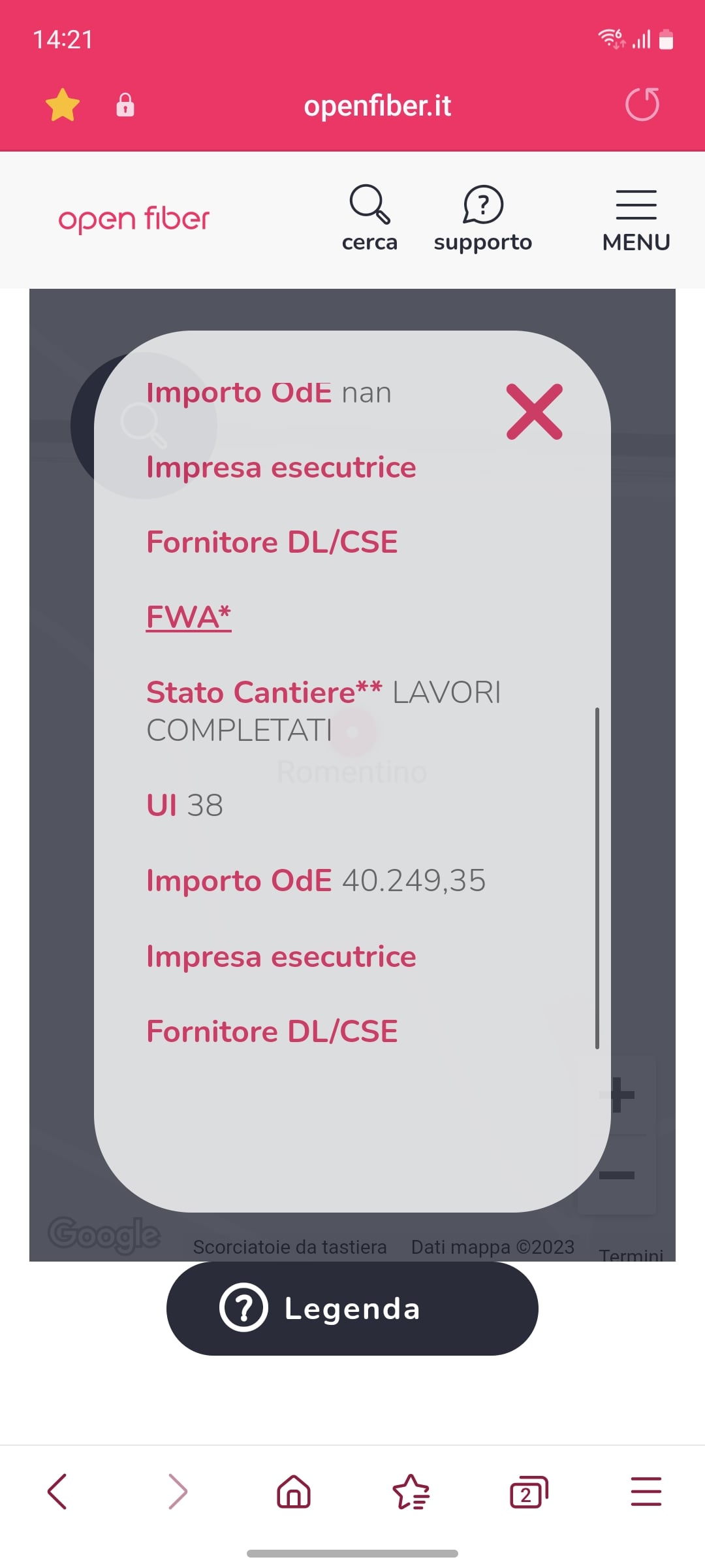 Verifica copertura FWA BUL - FibraClick Forum