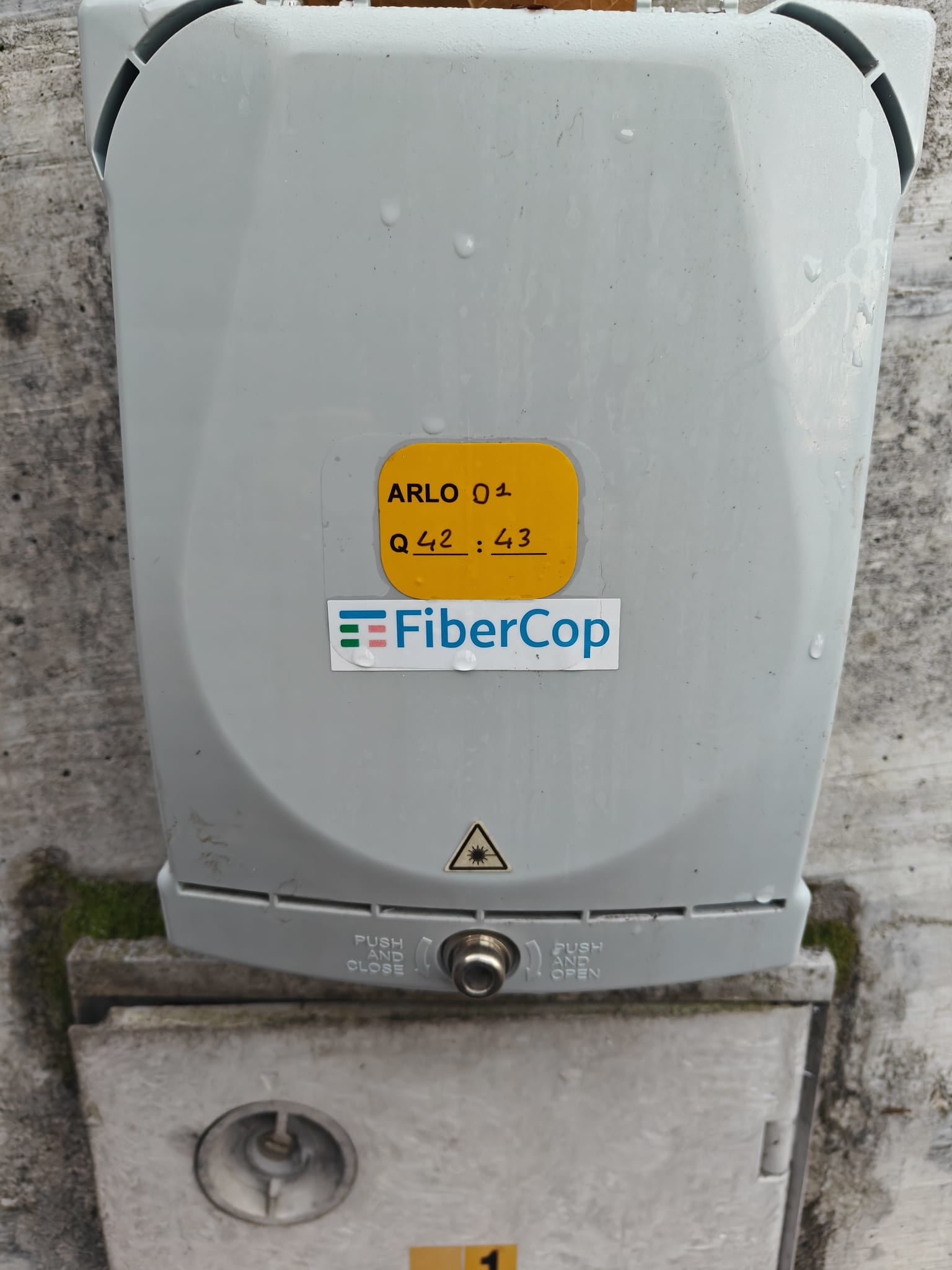 un solo civico censito su sette in un condominio dove c'è box ottico ...