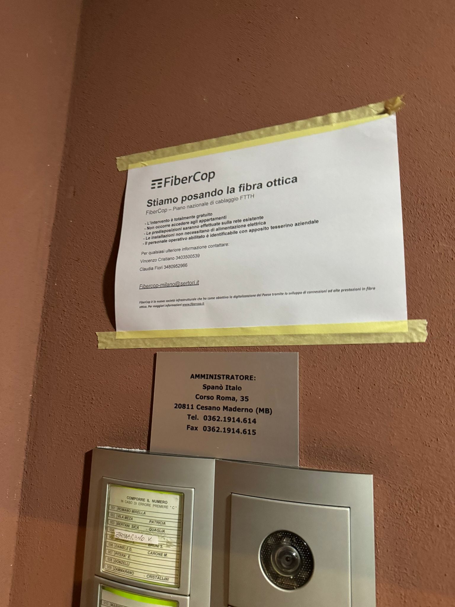 Avviso FiberCop "Stiamo posando la fibra ottica" - FibraClick Forum