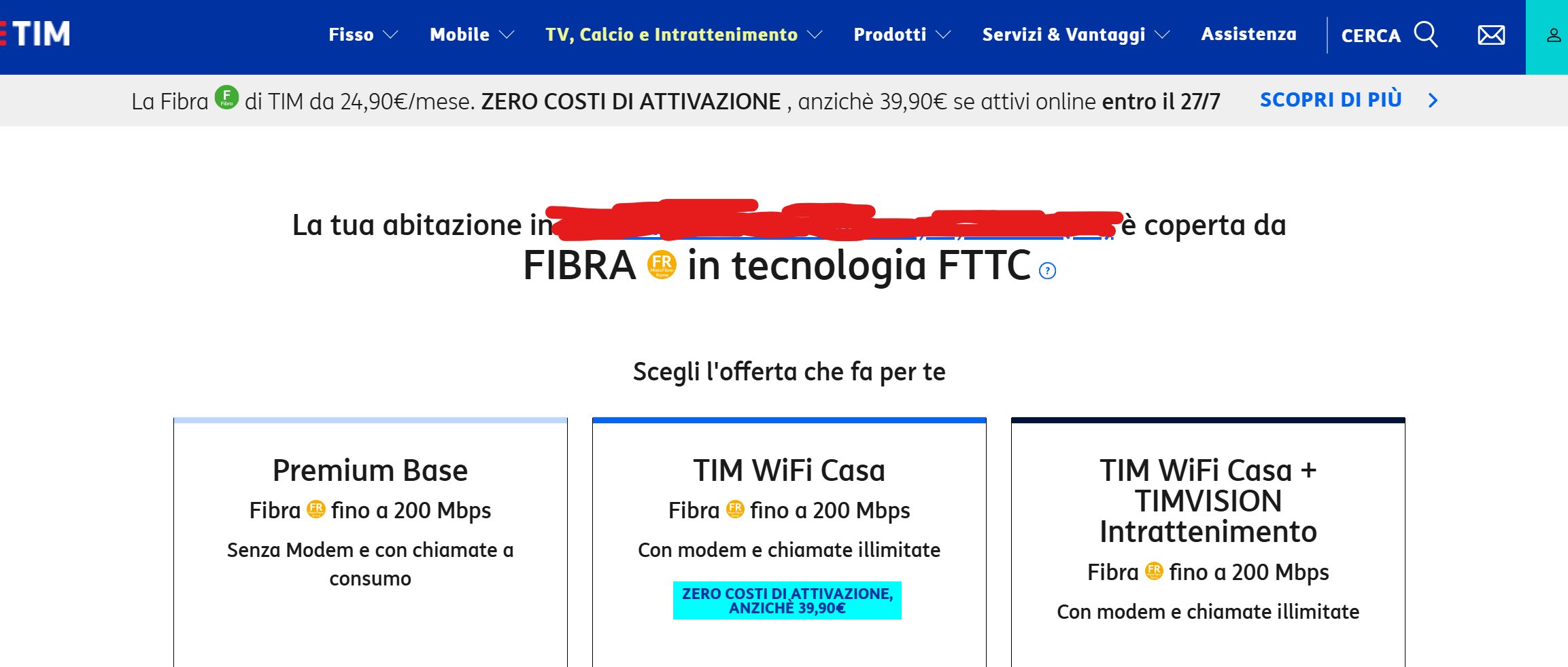 FTTH 2,5 FiberCop - Info Tecnica - Vendibilità OLO OK ma TIM no ...