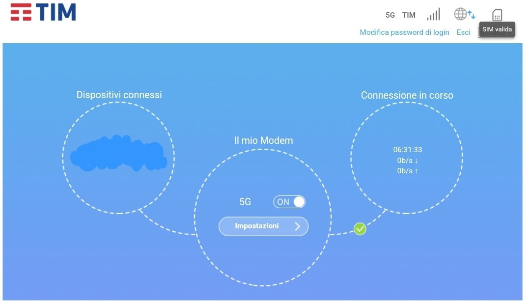 FWA TIM 5G 300/50MB - FibraClick Forum