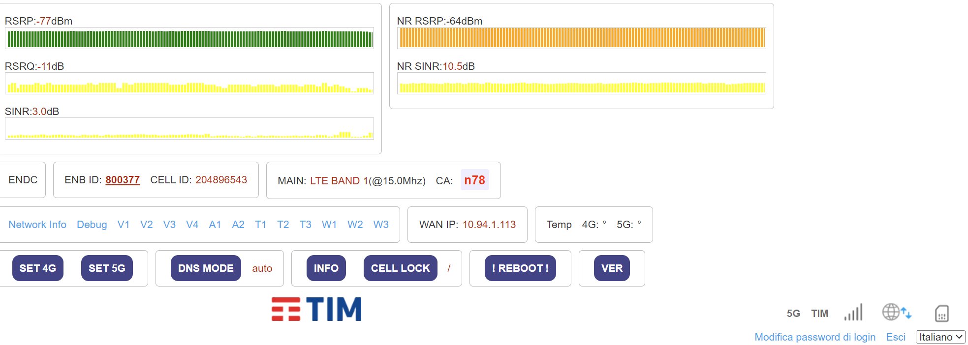 FWA TIM 5G 300/50MB: Pagina 3 - FibraClick Forum