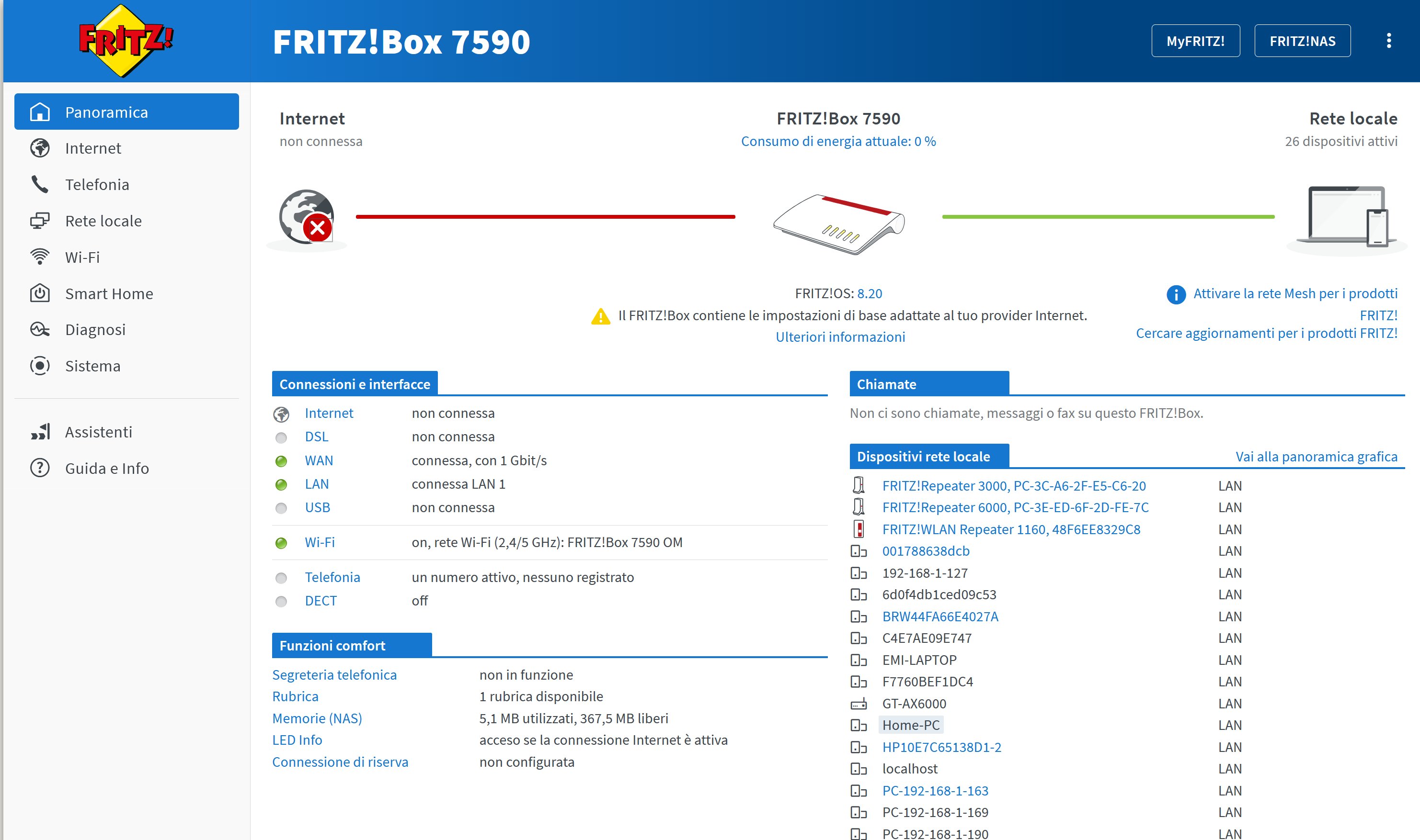 Voip Tim 7590 cascata ax6000 - FibraClick Forum
