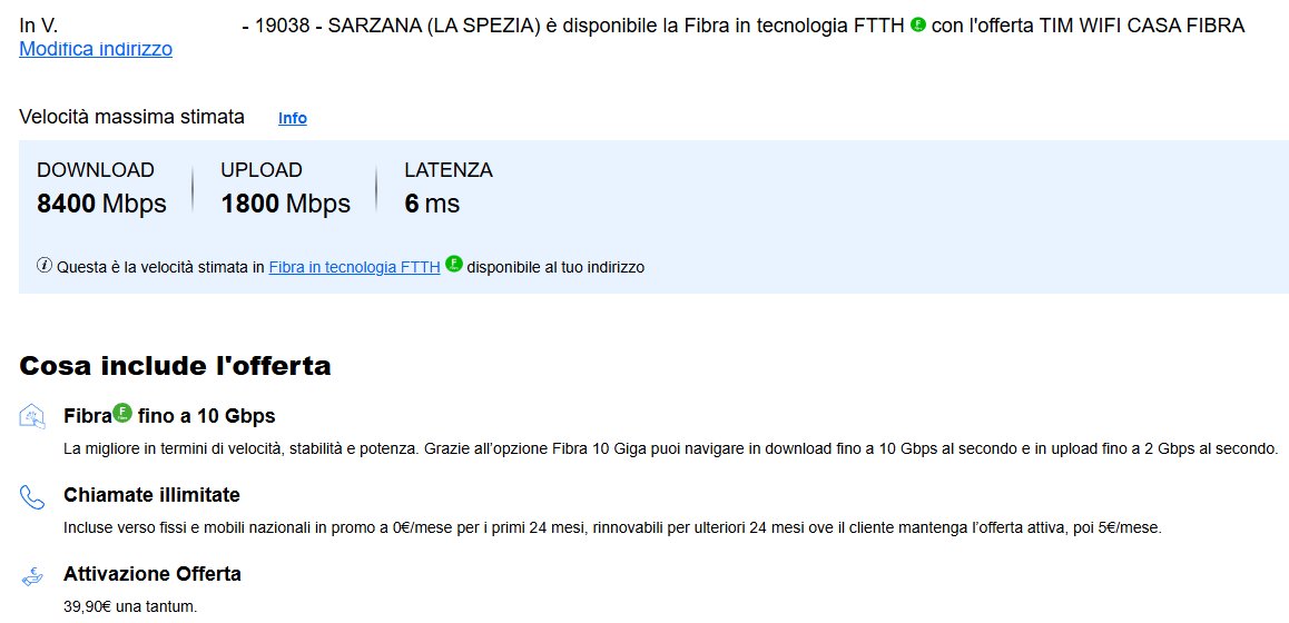 TIM FTTH 10 Gb con modem libero (ONT esterno) - FibraClick Forum