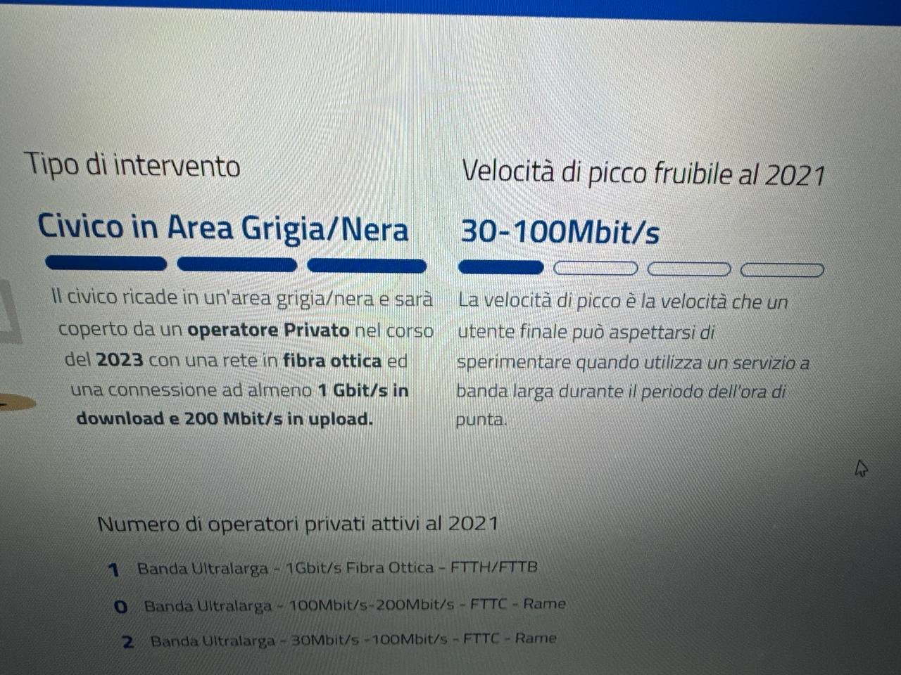 Cabina Open Fiber presente sotto casa ma non risulto connesso ...