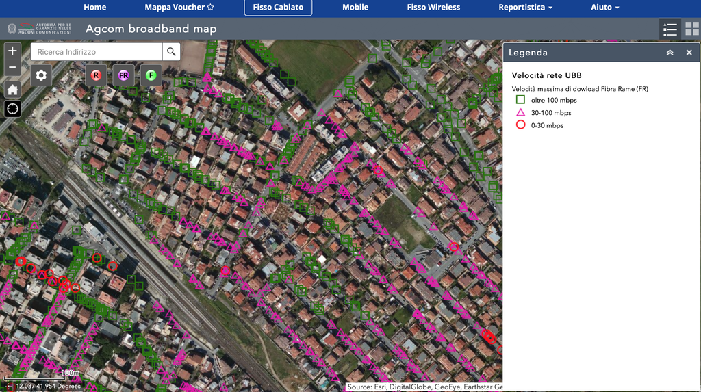 Mappa AGCOM broadband incorretta - FibraClick Forum