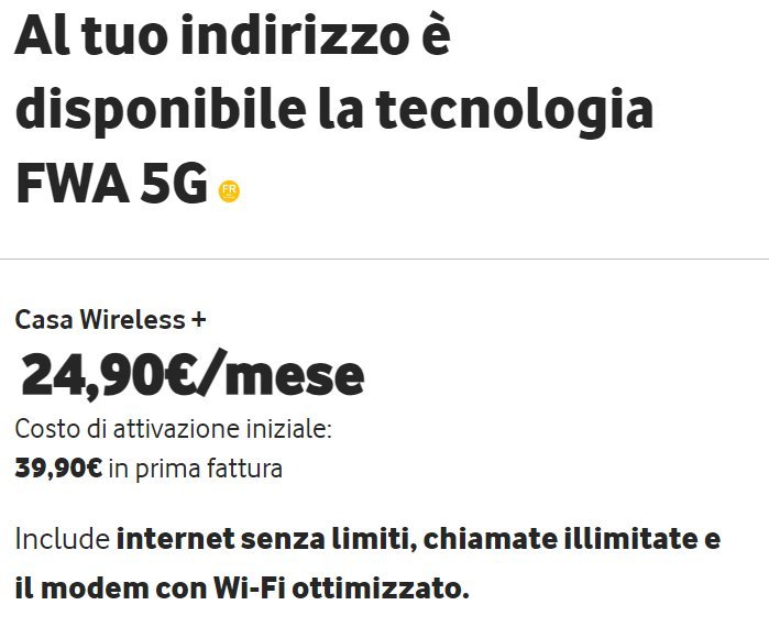 Ultima spiaggia, 5G FWA? - FibraClick Forum