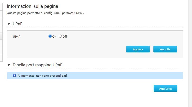 Problema UPNP modem Tim Hub Pro - FibraClick Forum